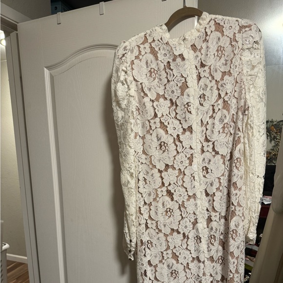 Wayf | Dresses | Nwt Wayf Lace Midi Bridal Showerengagement Dress ...